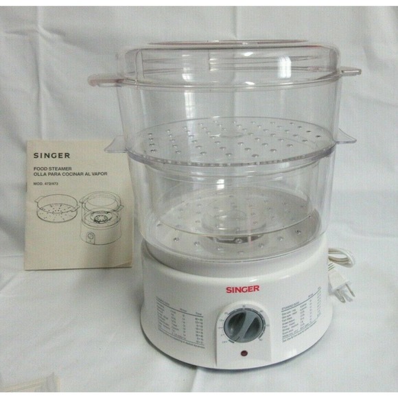 Singer | Kitchen | Super Size Food Steamer Vtg 5 Cup Rice8 Cup ...